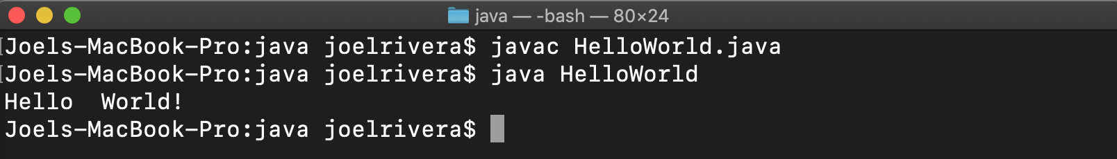 Re-learning Java – JoelRivera.com