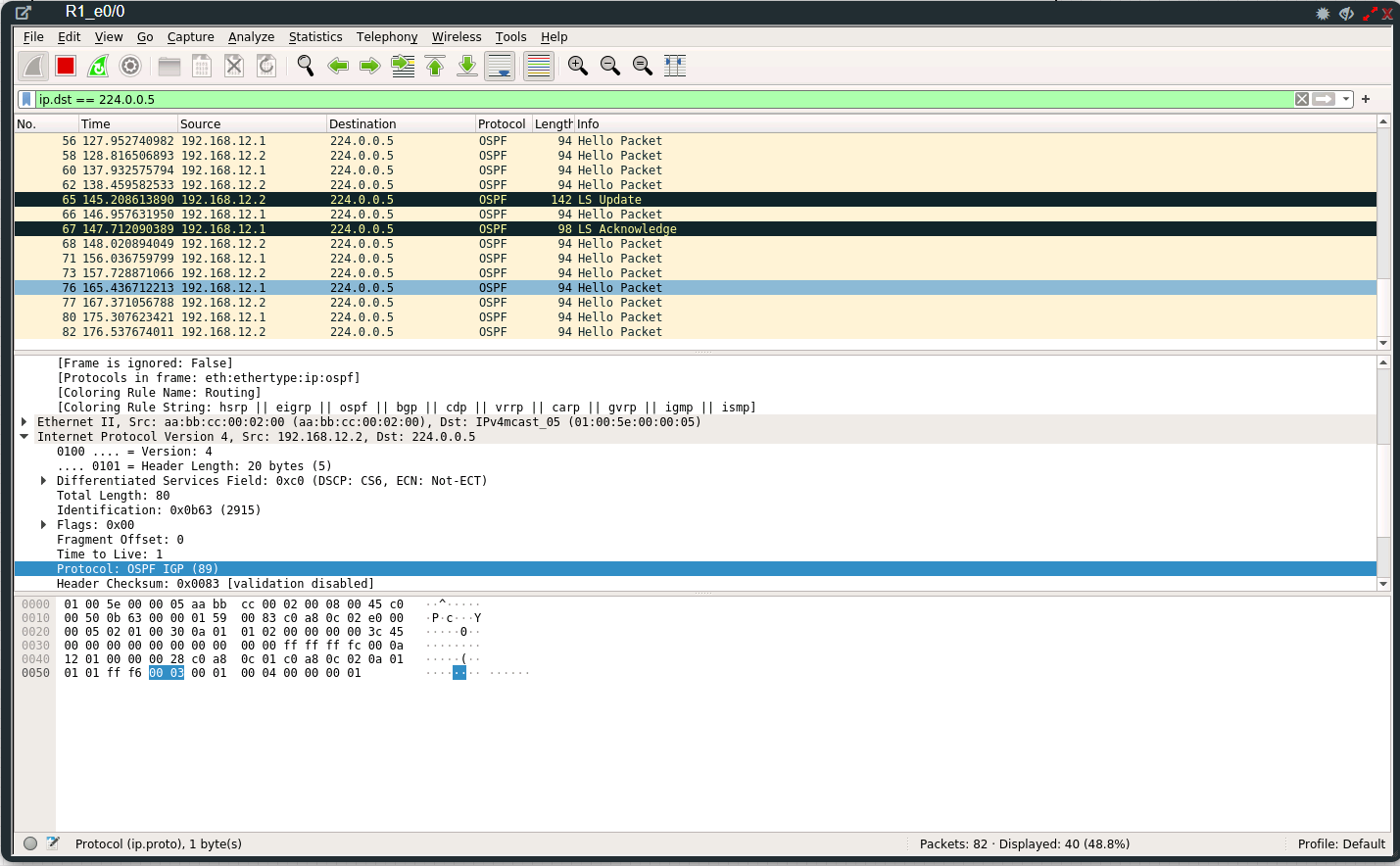 Basic OSPF Lab – JoelRivera.com